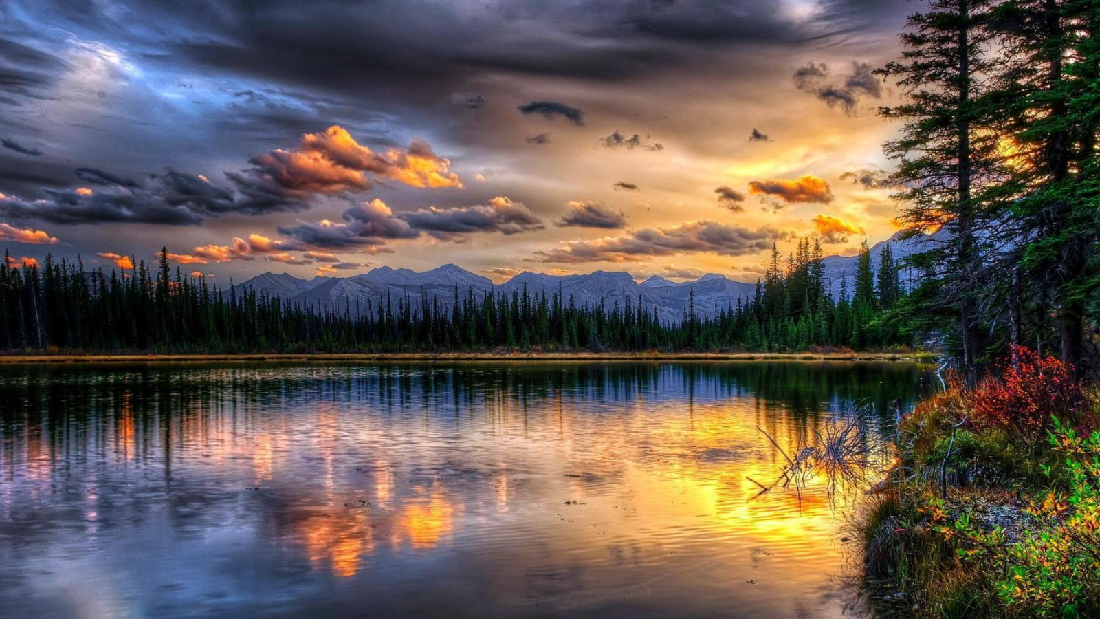 Sfondi : lago, tramonto, bellissimo 1920x1080 - JotaroCujo - 1961267 ...