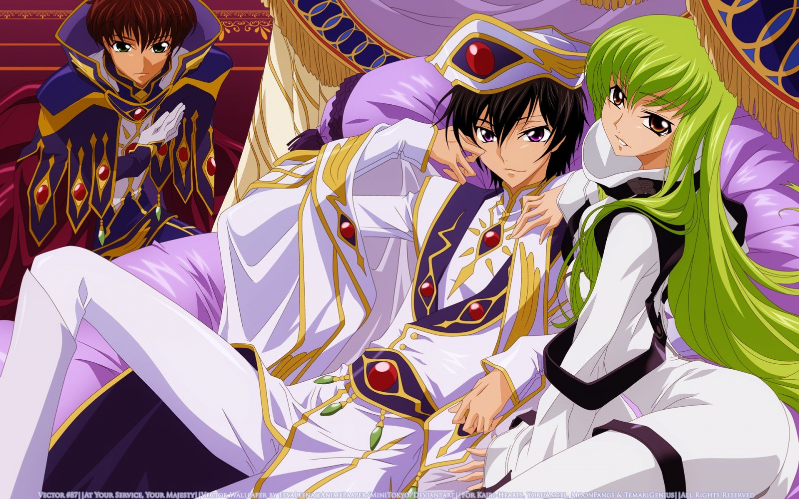 Wallpaper : 1920x1200 px, C C, Code Geass, Kururugi Suzaku, Lamperouge ...