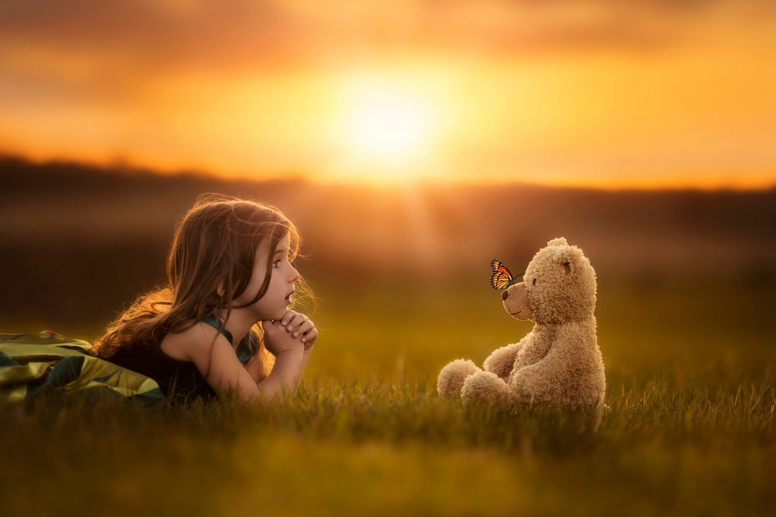 Wallpaper : sunlight, sunset, children, nature, morning, romance ...