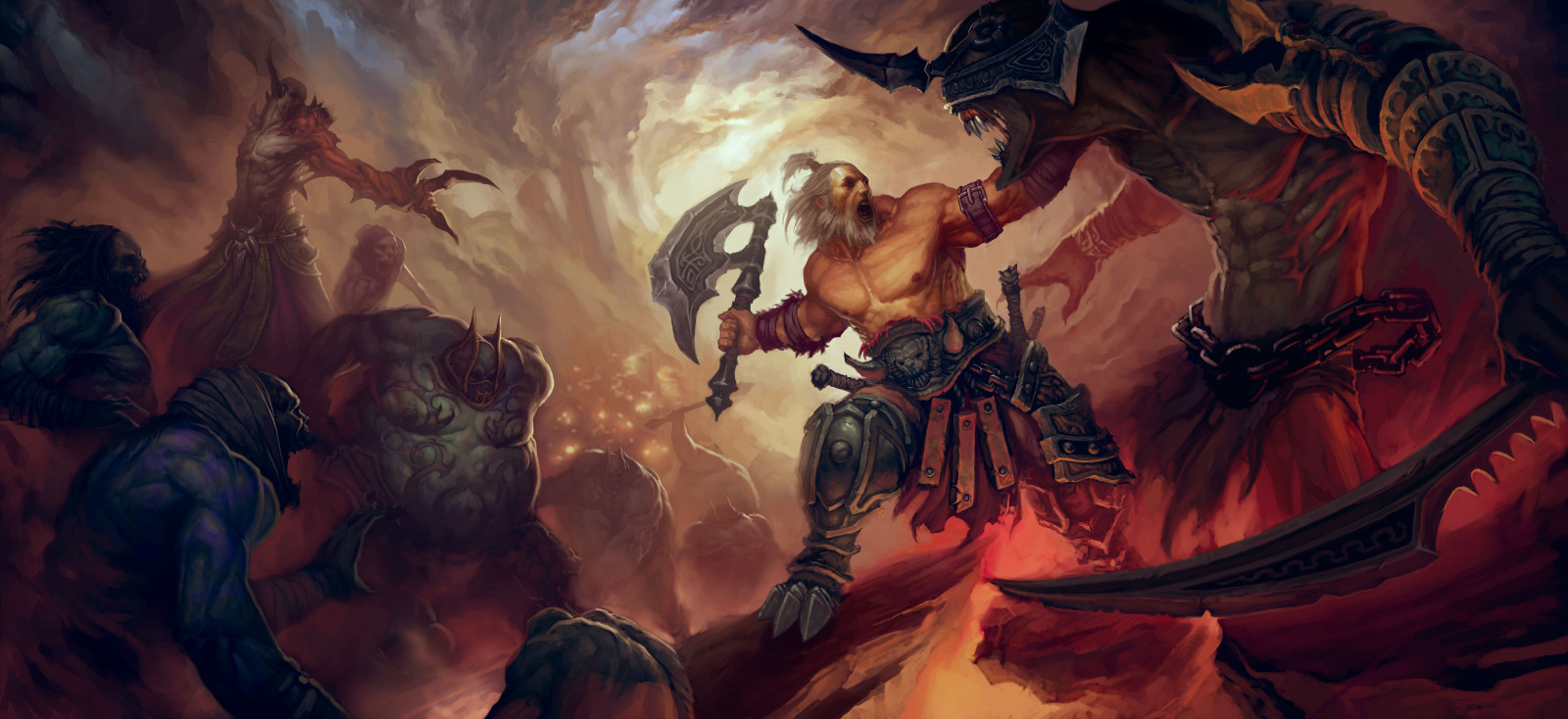 Wallpaper : video games, creature, warrior, Diablo III, mythology ...