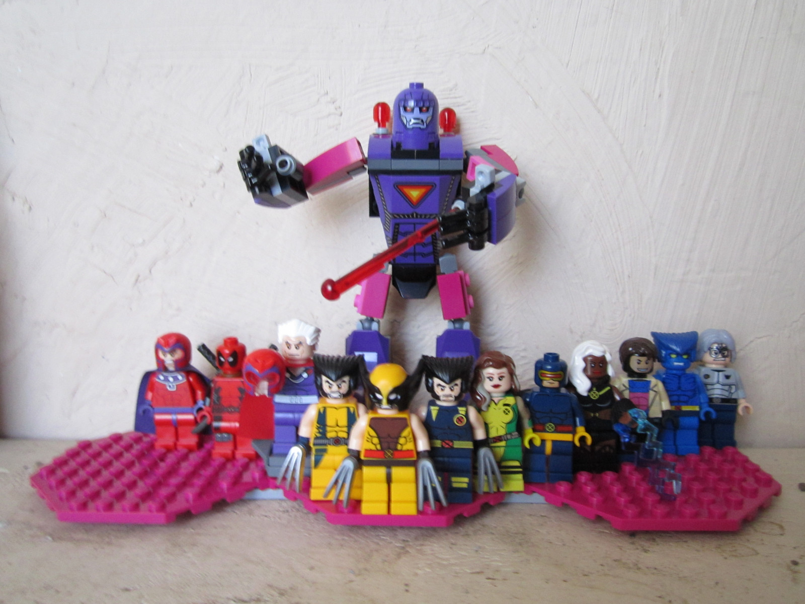 Tapety : Róż, KLOCKI LEGO, los, Rtęć, kolekcja, x Men, Bestia, Rosomak ...