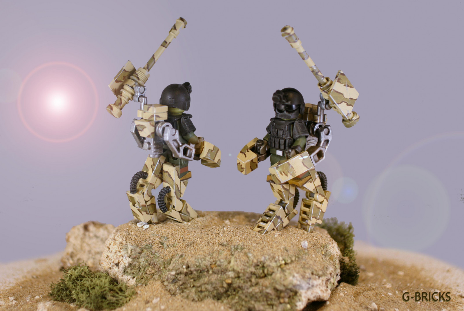 Baggrunde : LEGO, mech, militær, pilot, brugerdefinerede, Recon ...