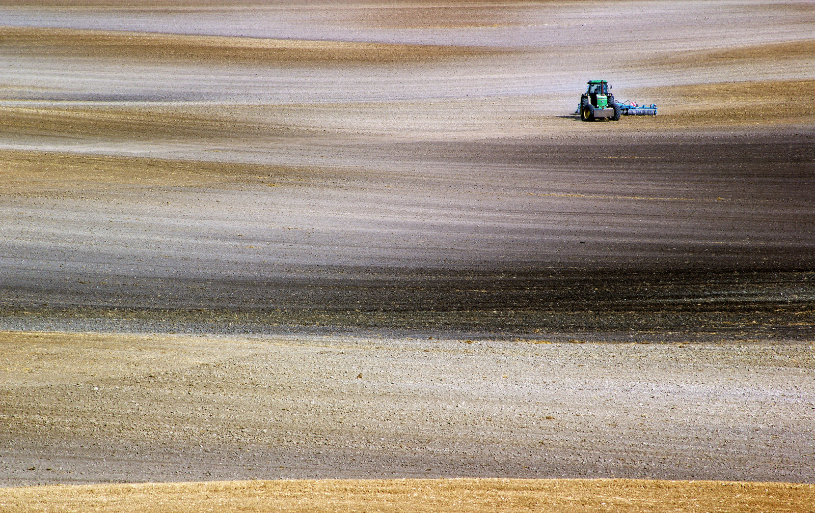John Deere Tractors In Field