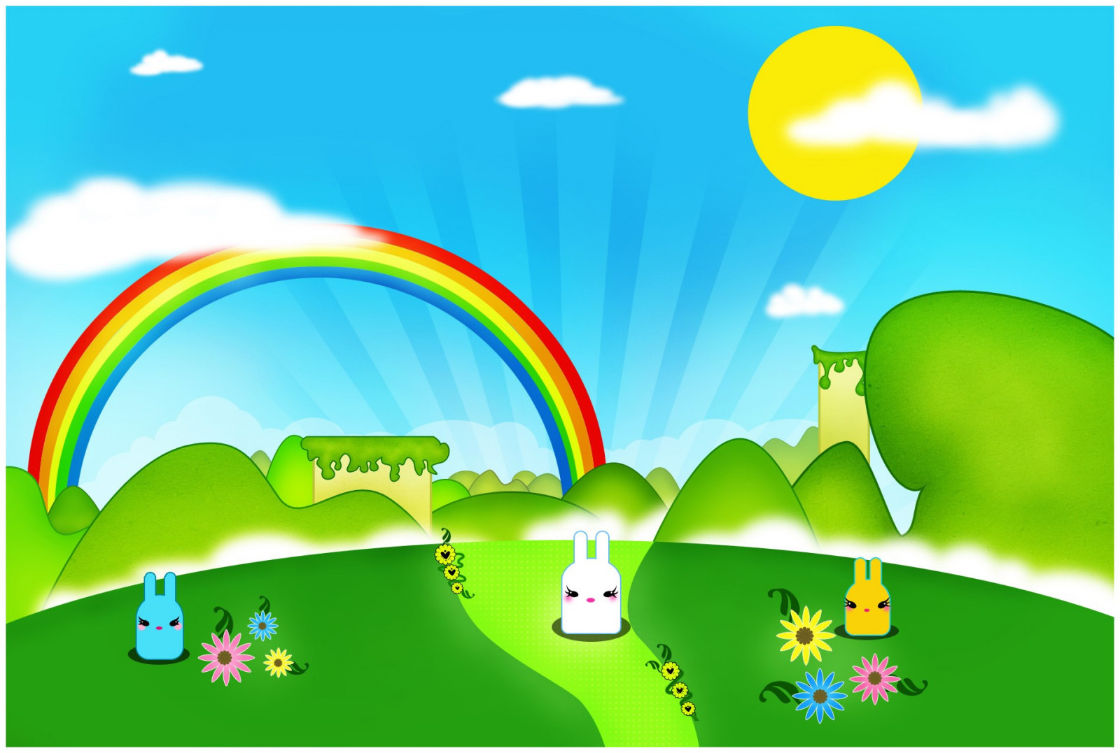 Wallpaper : colorful, illustration, cartoon, play, energy, screenshot ...