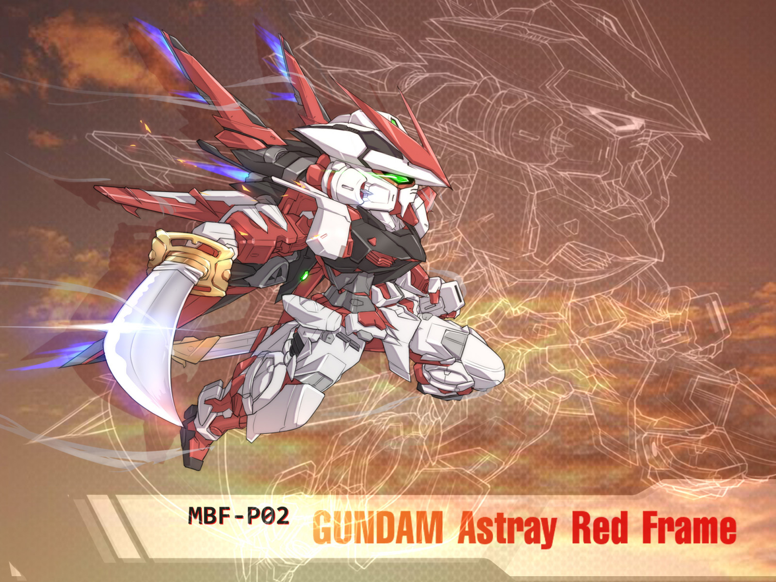 デスクトップ壁紙 : Gundam Astray Red Frame, Mobile Suit Gundam SEED Astray, アニメ ...