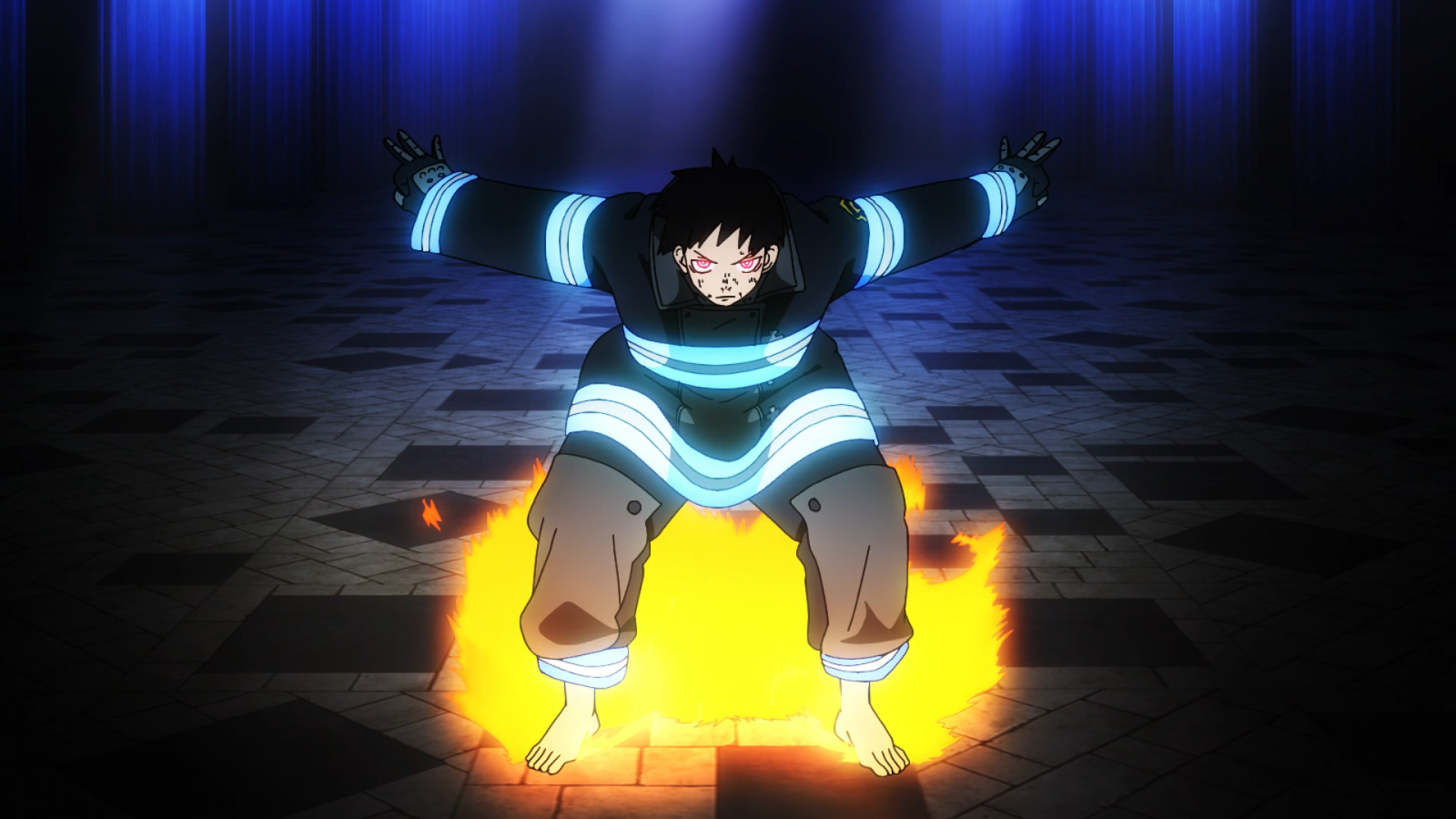 Wallpaper Fire And Ice Enen No Shouboutai Shinra Devil Kusakabe