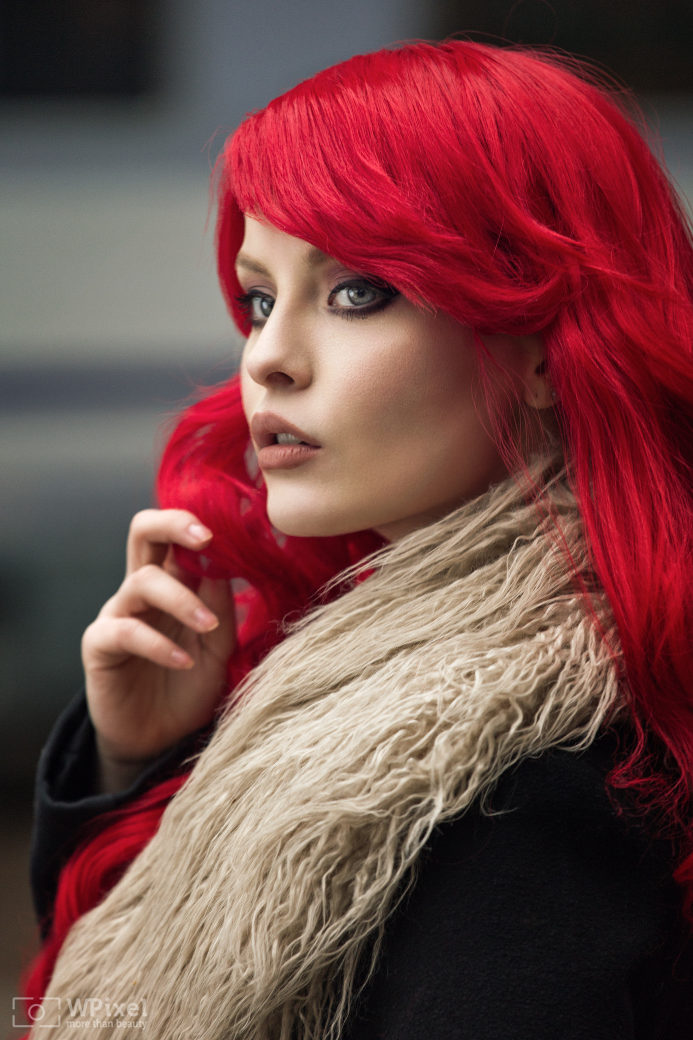 Wallpaper Wojtek Polaczkiewicz Women Redhead Long Hair Looking