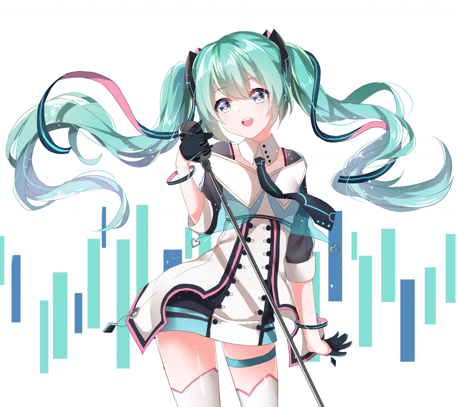 Wallpaper : illustration, anime girls, cartoon, Vocaloid, Hatsune Miku ...