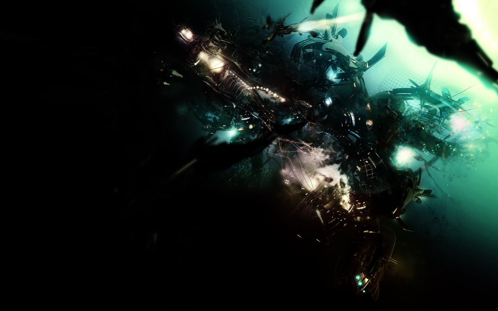Wallpaper : dark, explosion, imagination, object 1680x1050 ...