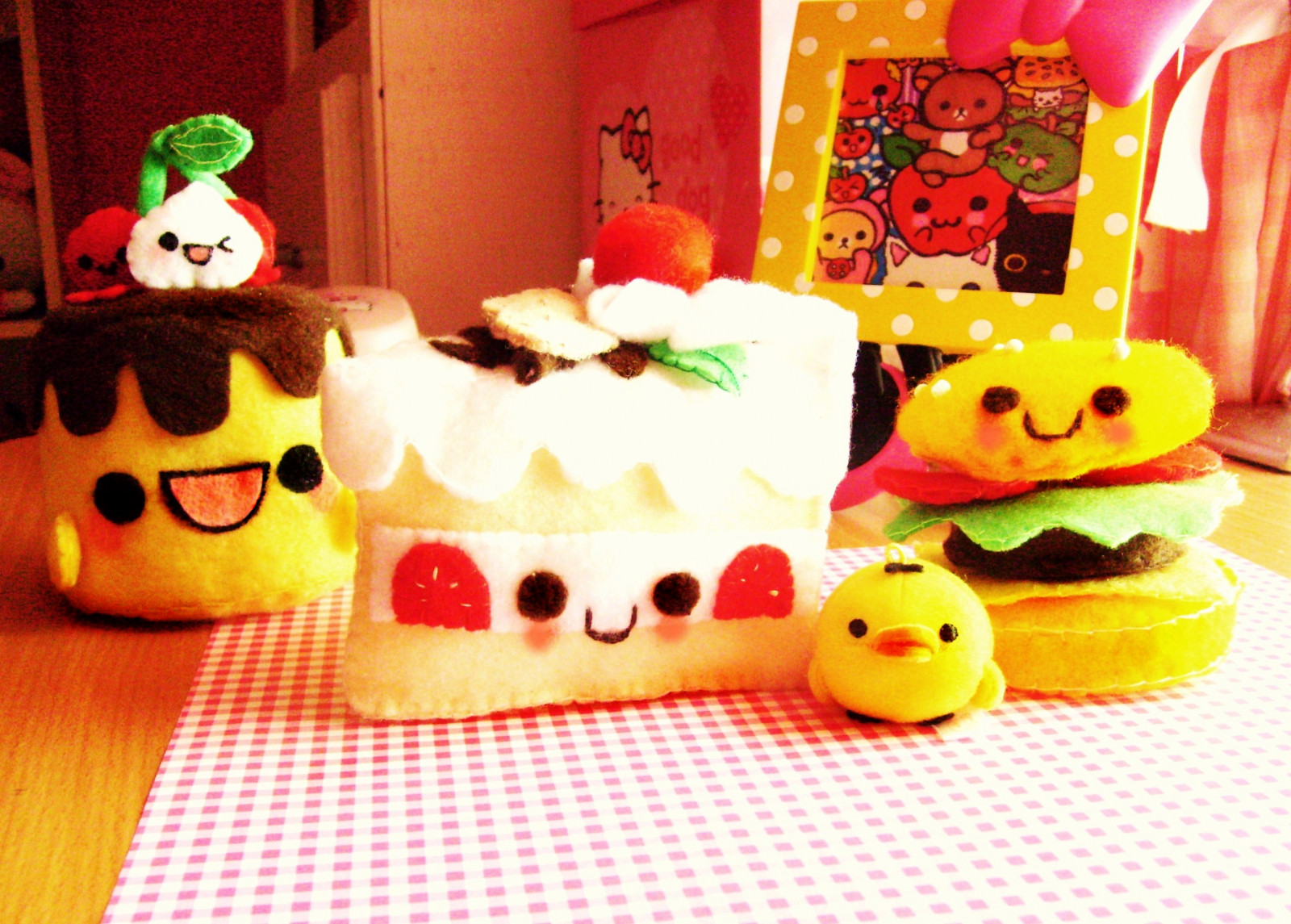 Wallpaper : kue, buatan tangan, Terasa, roti isi daging, kawaii, Purin ...