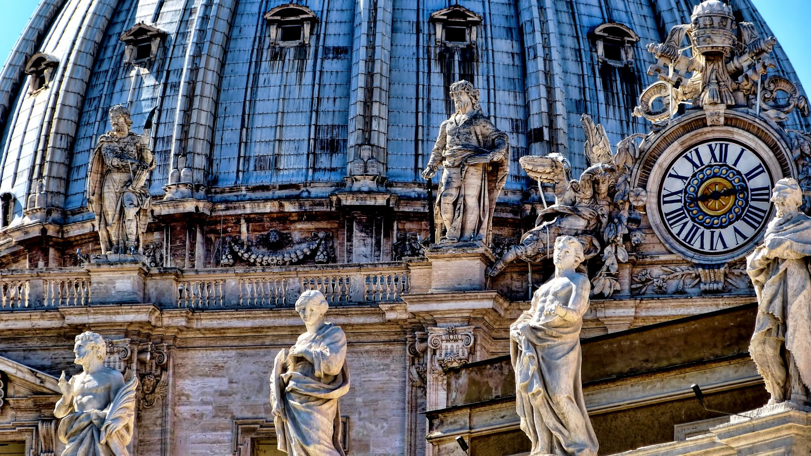 Wallpaper : bangunan, patung, Roma, Katedral, kubah, arsitektur Gothic ...