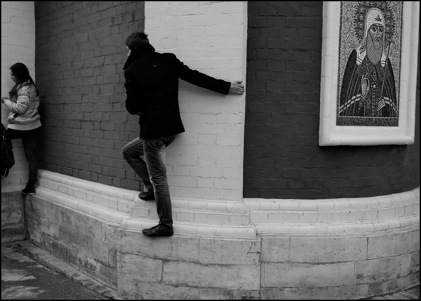 Baggrunde : liv, gade, by, efterår, portræt, mennesker, by-, sort og ...