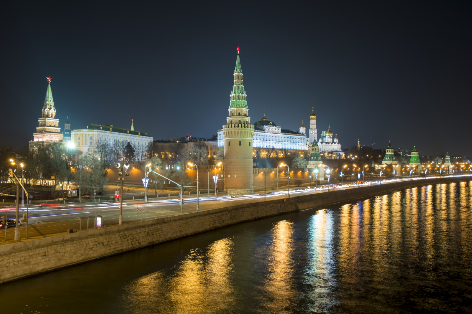 Wallpaper : city, cityscape, night, architecture, Moscow, building ...