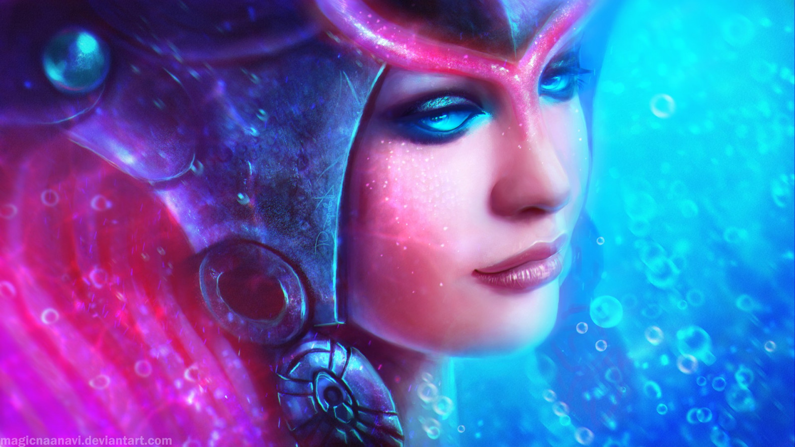 Fond d'écran : visage, femmes, les yeux, League of Legends, Nami League ...