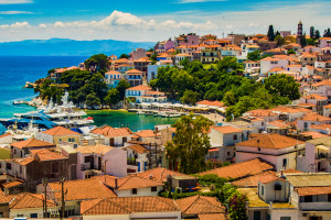 Wallpaper : landscape, samos, goats, Mediterranean, Greece, boat ...