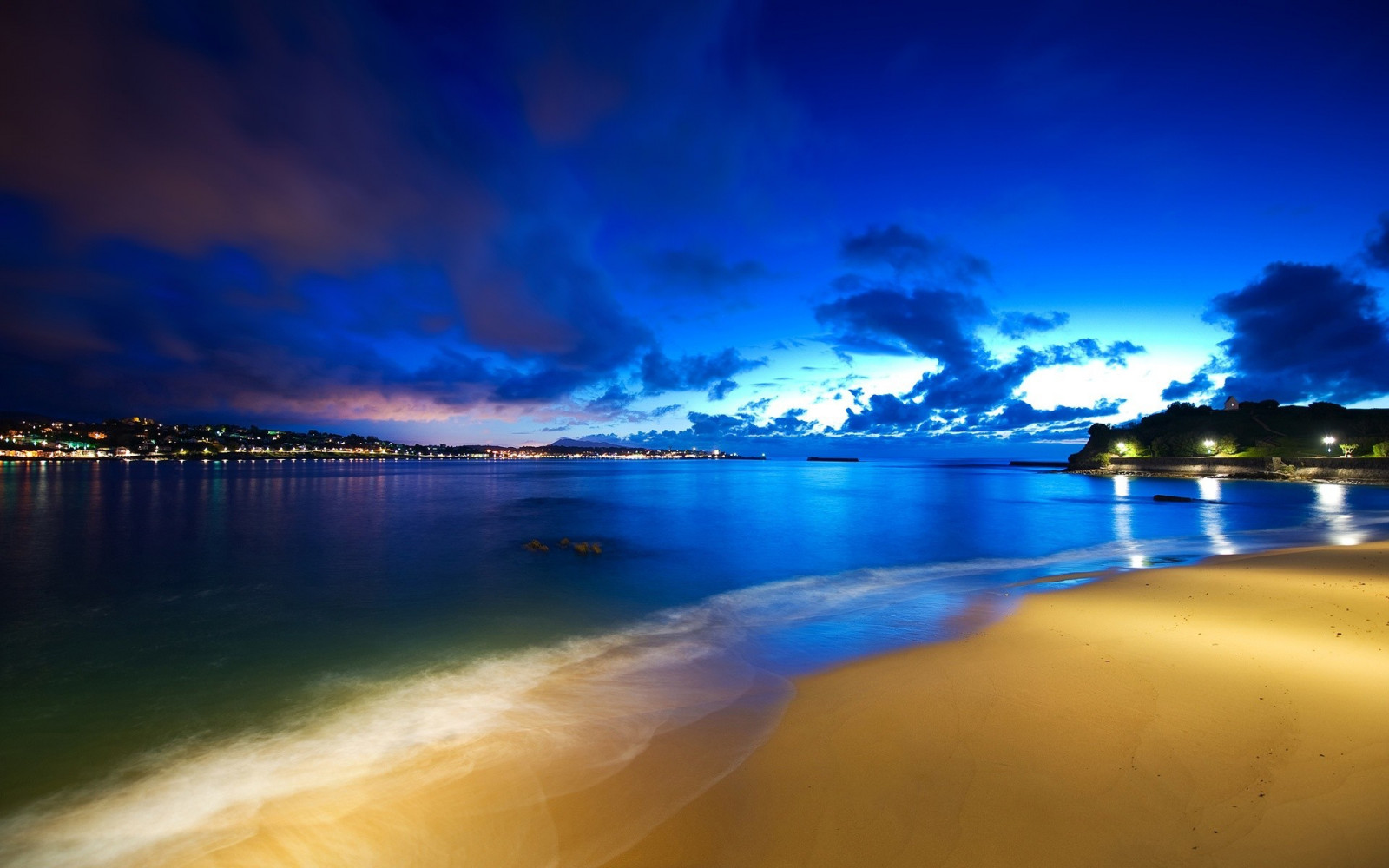 Wallpaper Sunlight Sunset Sea Bay Night Shore Reflection Sky