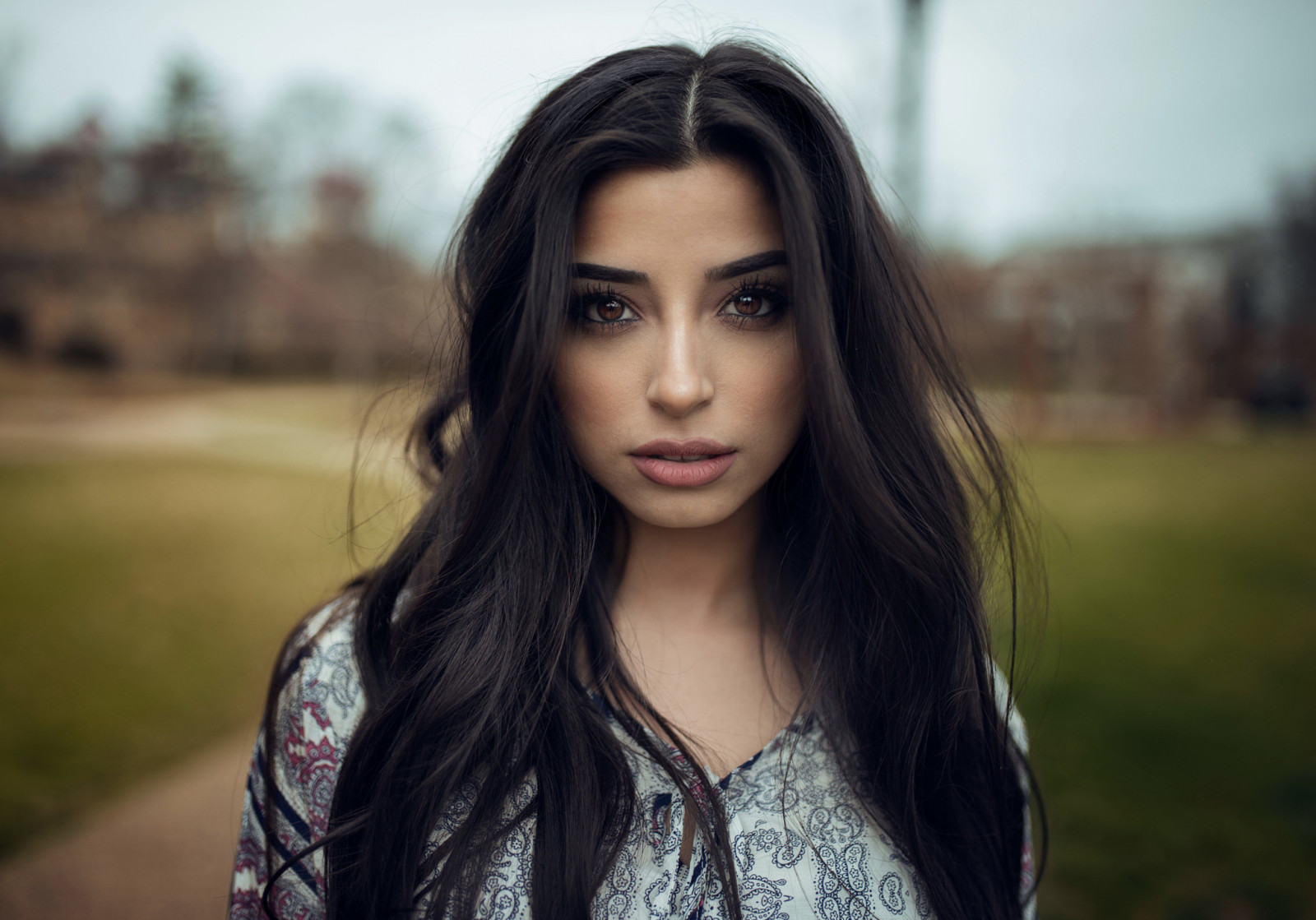 Wallpaper Long Hair Portrait Women Model Face 2048x1433