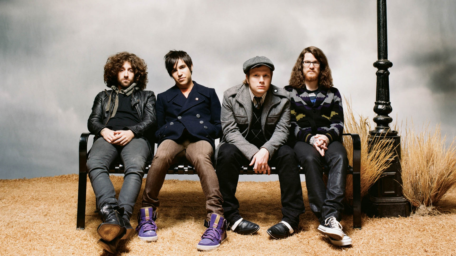 Wallpaper : bidang, bangku, keluarga, Grup band Fall Out Boy, cahaya ...