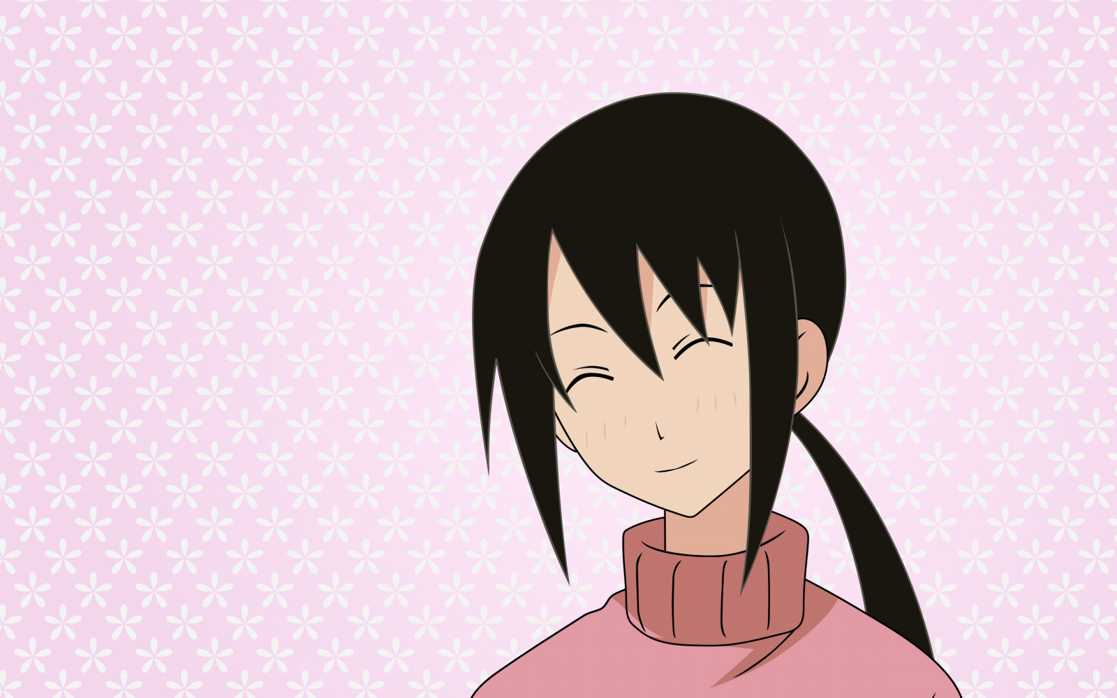 Wallpaper Face Illustration Anime Brunette Cartoon Black Hair