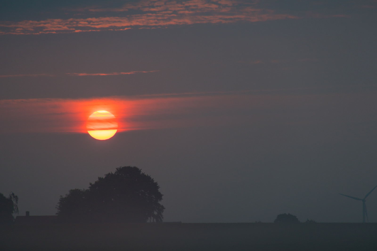 Bakrunner : landskap, solnedgang, soloppgang, kveld, morgen, tåke, Sol ...