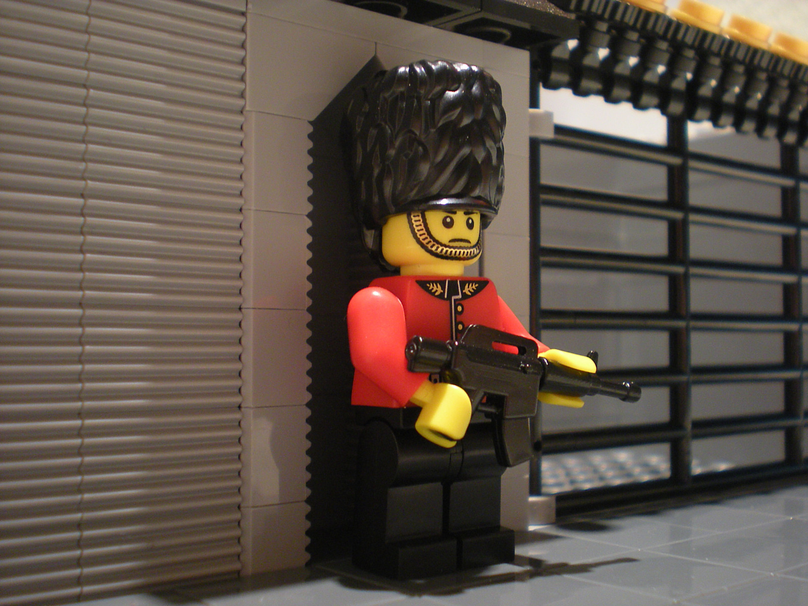 Wallpaper : Brick, fence, gate, gun, LEGO, bricks, guard, attack, royal ...