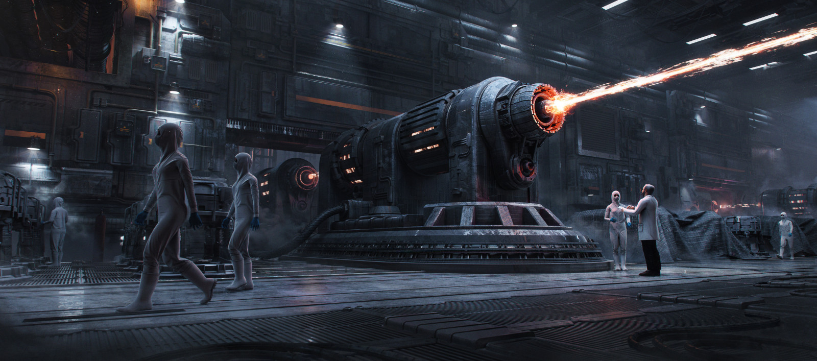 Wallpaper : digital art, science fiction, laboratories, scientists ...