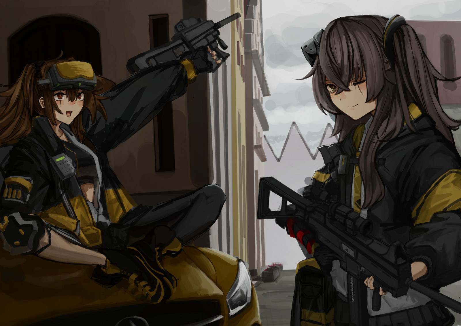 Wallpaper : anime girls, Girls Frontline, ump45 Girls Frontline, UMP9 ...