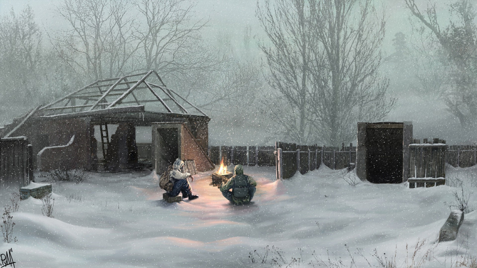 Wallpaper : video games, apocalyptic, snow, Freezing, S T A L K E R ...