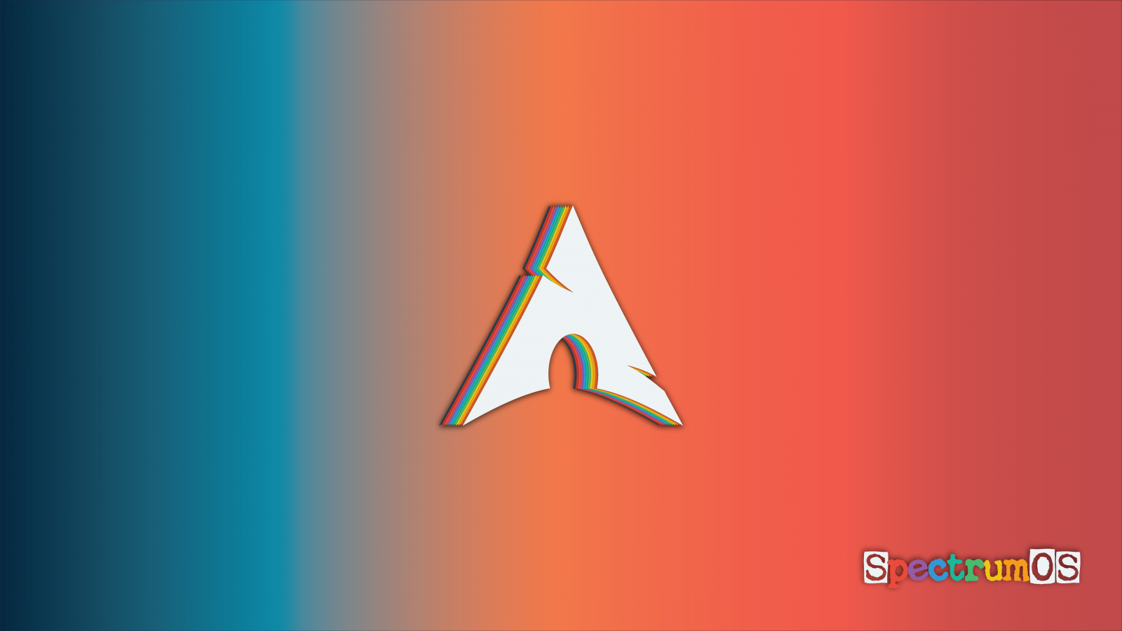 Wallpaper : SpectrumOS, Arch Linux, minimalism, simple background, logo ...