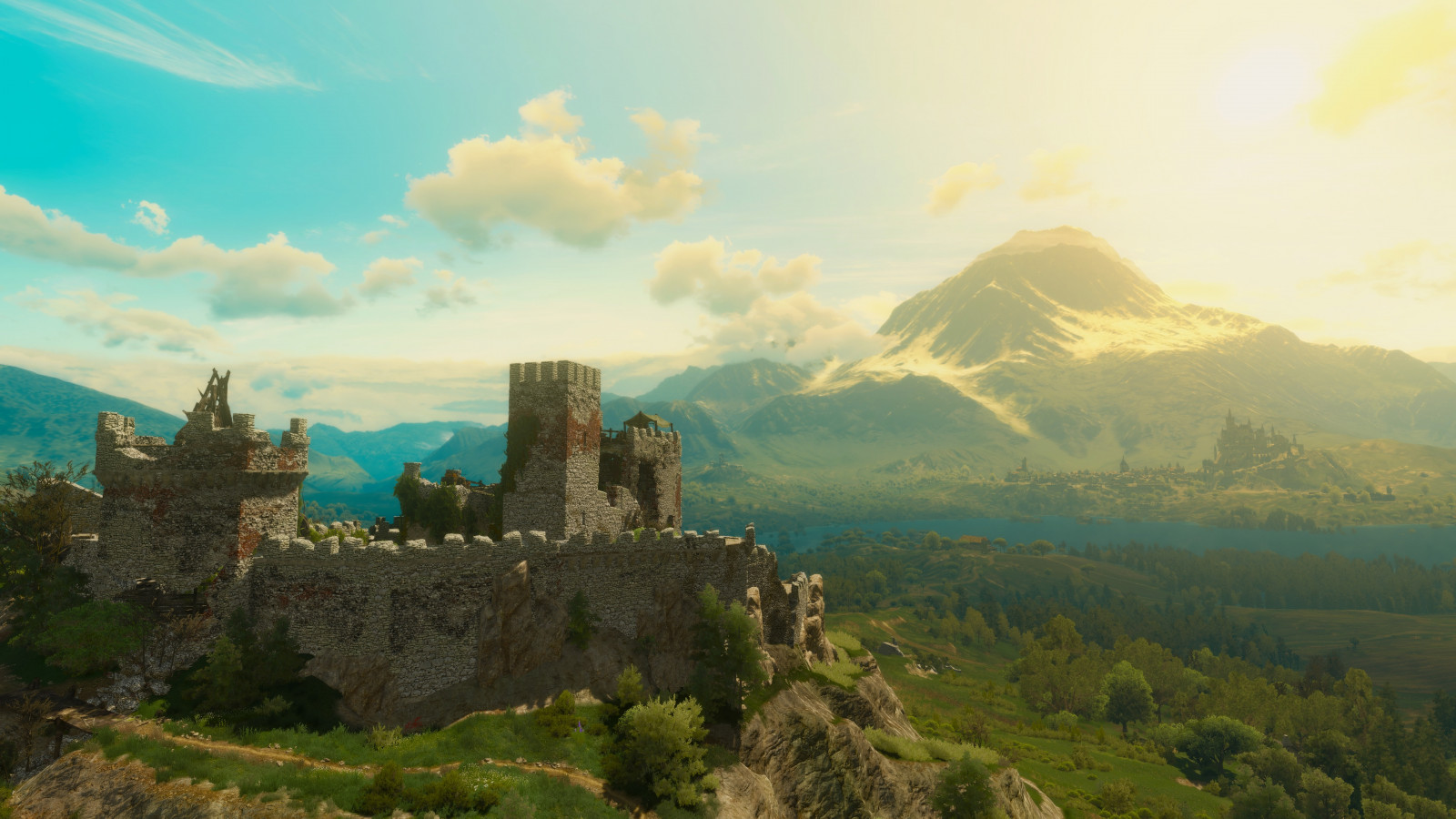 Wallpaper : The Witcher 3 Wild Hunt, PC gaming, screen shot, landscape ...