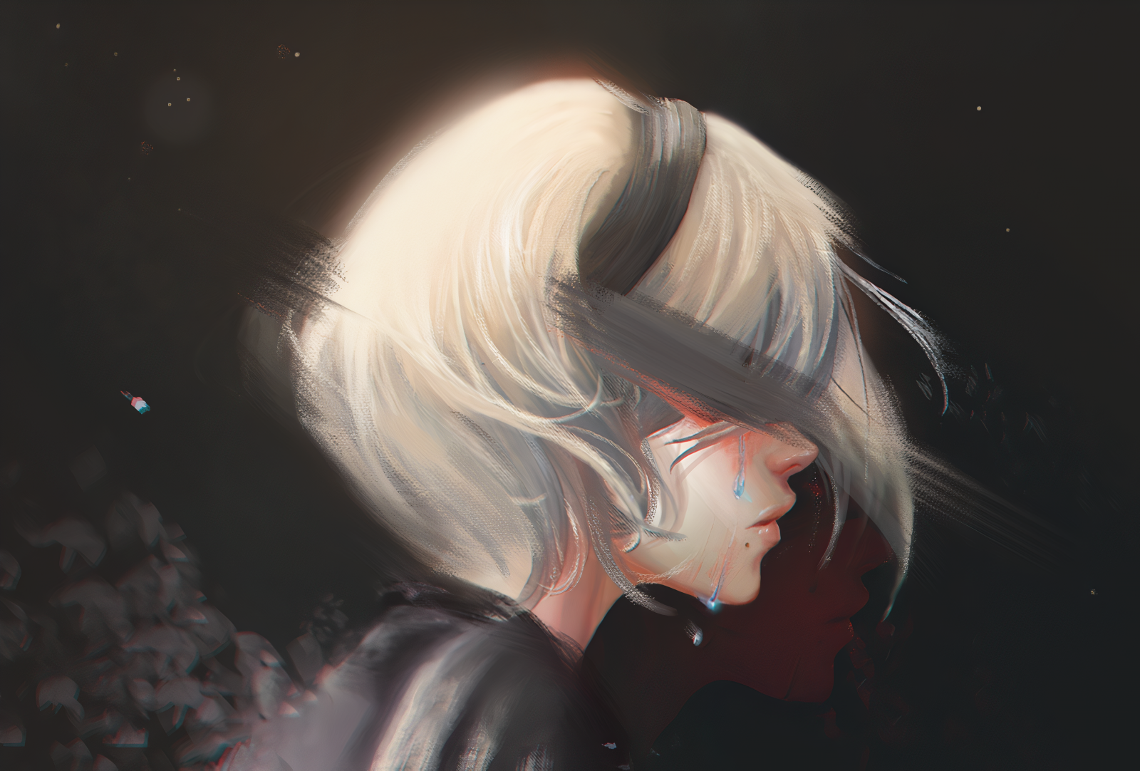 Wallpaper : Nier Automata, 2b Nier Automata, Karya Seni, Seni Digital