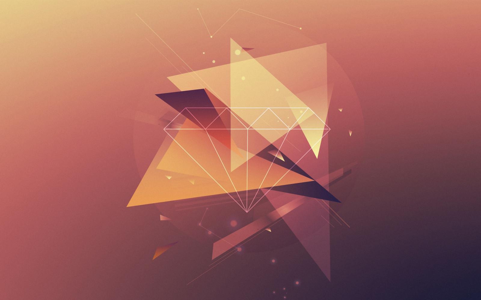 Fondos De Pantalla Arte Digital Abstracto Diamantes 2560x1600
