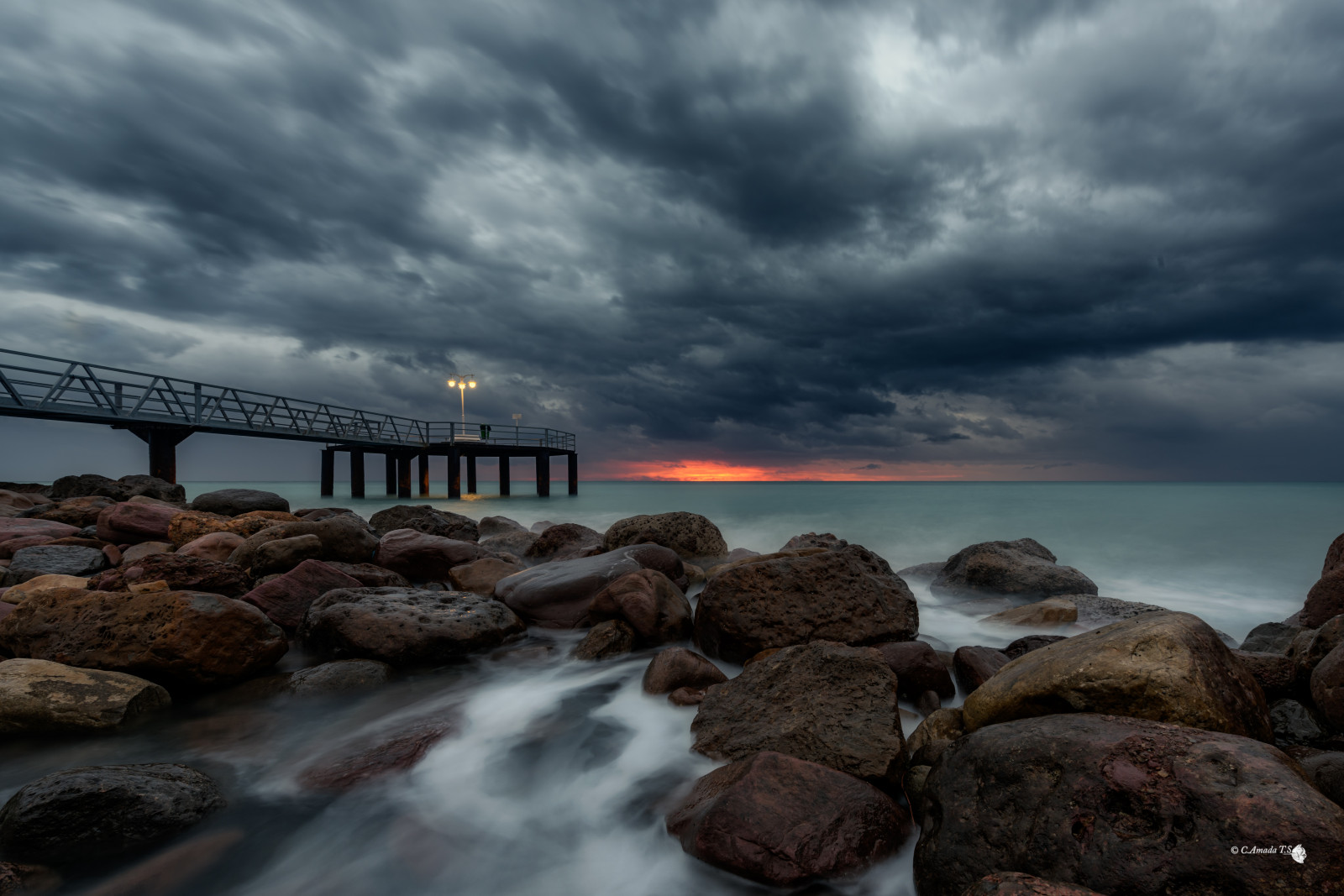 Bakgrundsbilder : landskap, solnedgång, hav, vatten, sten, strand ...