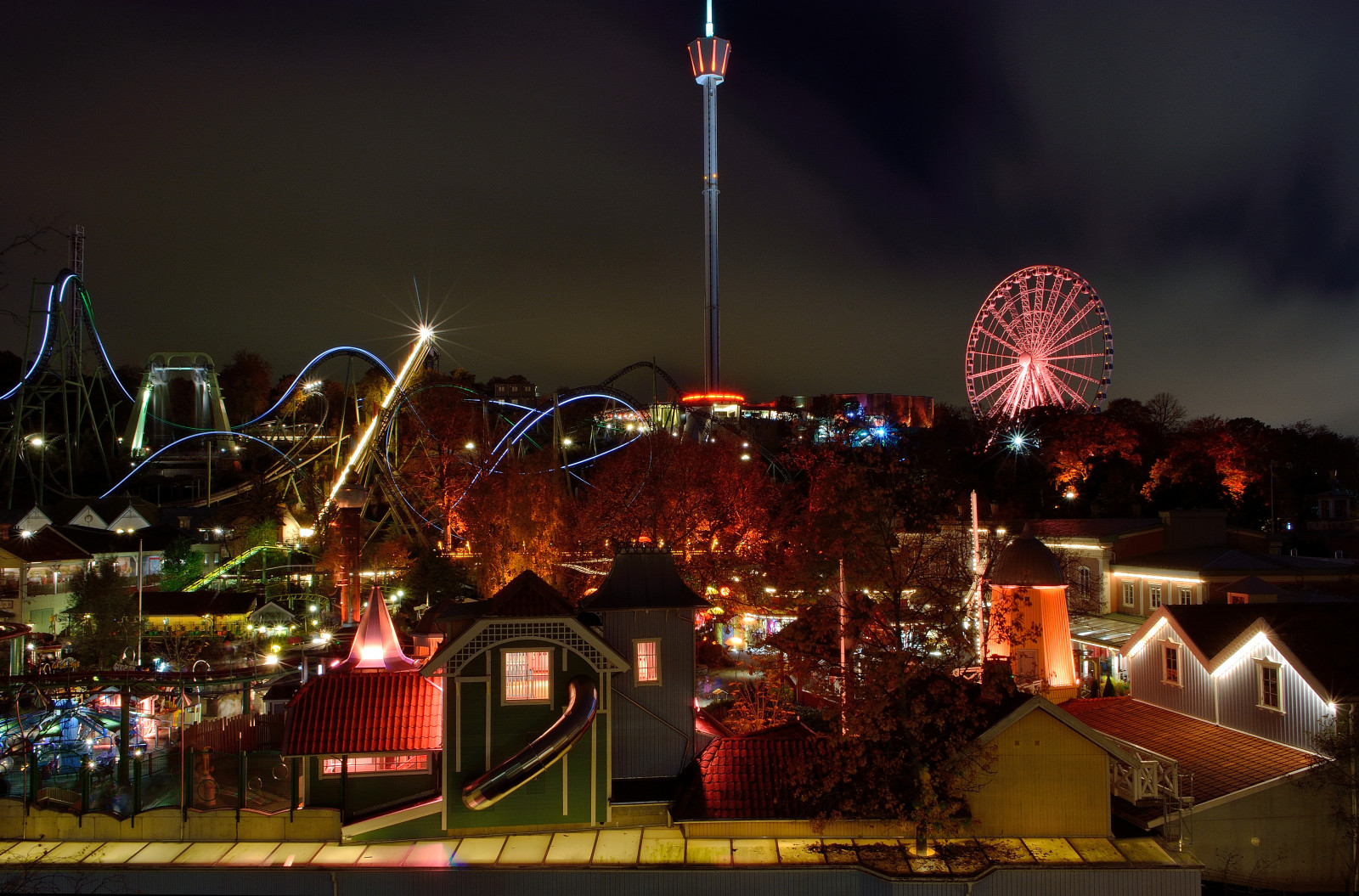 Wallpaper : goteborg, amusement, Nikon, long, exposure, Sweden ...