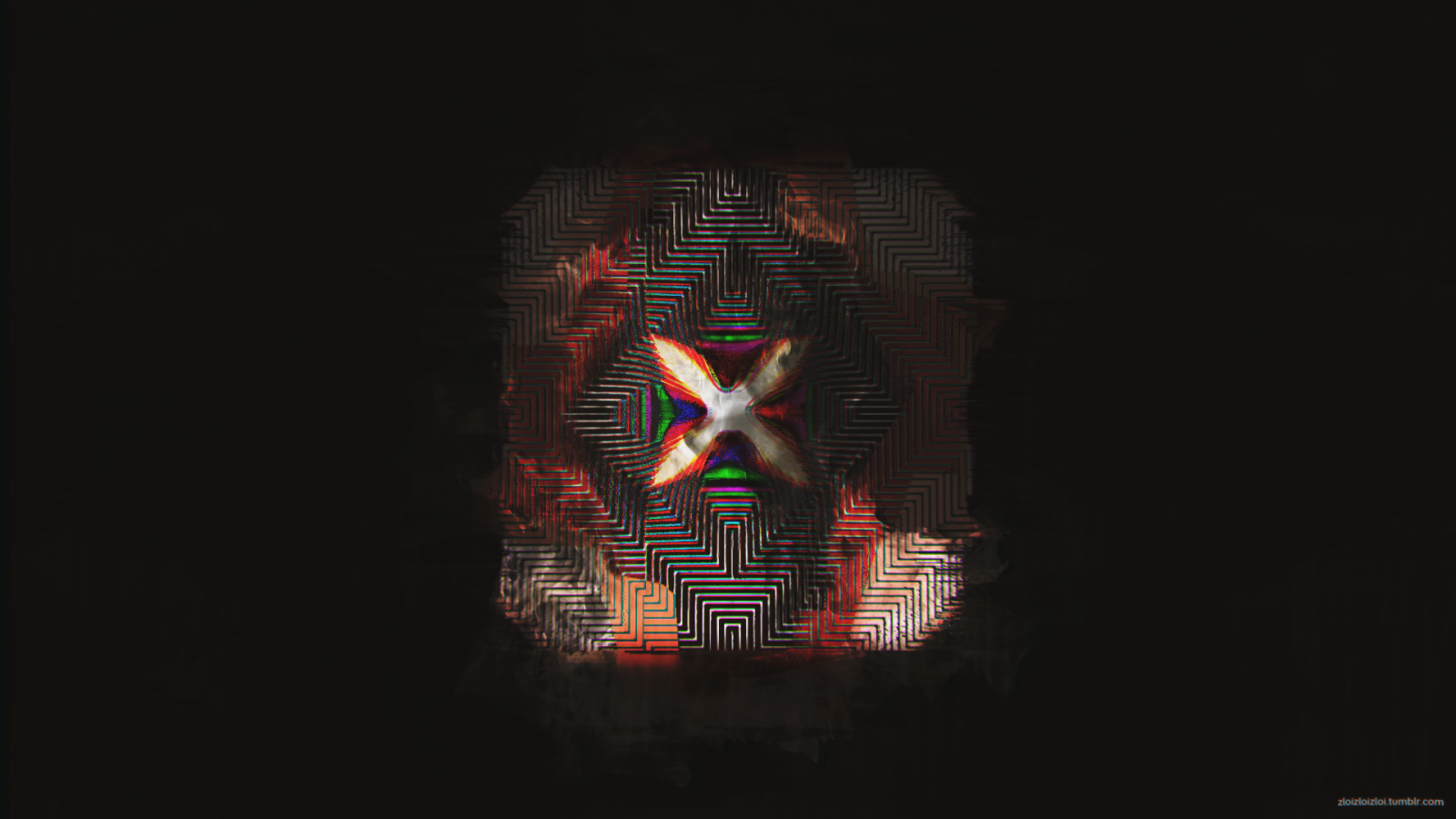 Wallpaper : black, dark, abstract, red, glitch art, symmetry, square ...