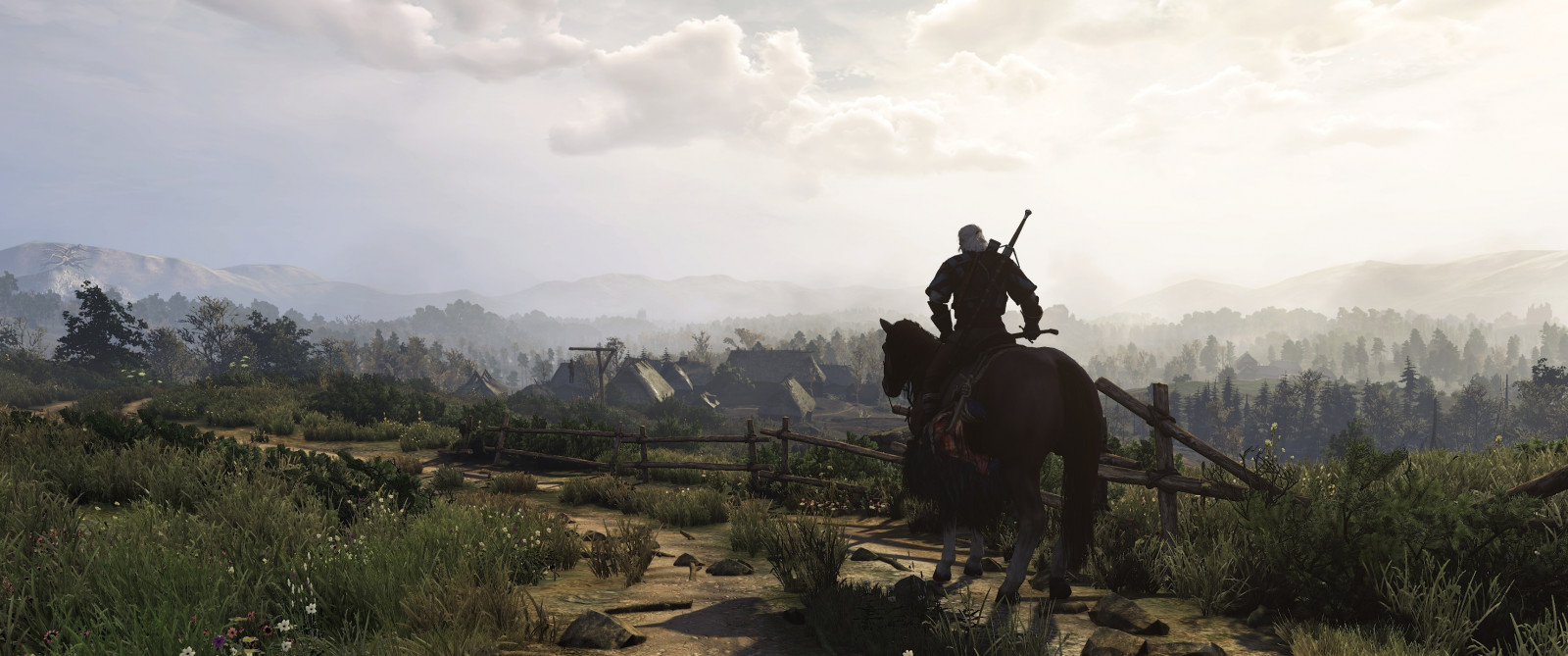 배경 화면 : Witcher 3 와일드 헌트, 리비아의 제럴드, 비디오 게임, Velen 3440x1440 ...