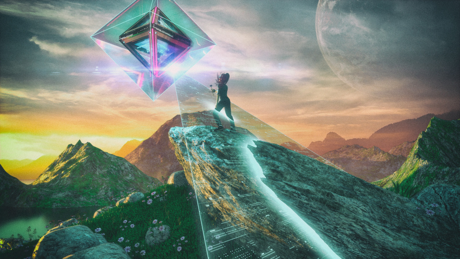 Hintergrundbilder : David Legnon, Science-Fiction, Prisma, Scan, Berge ...