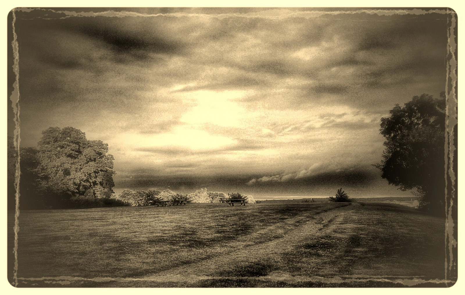 Fondos de pantalla : parque, árbol, agua, Nubes, paisaje, monótono ...