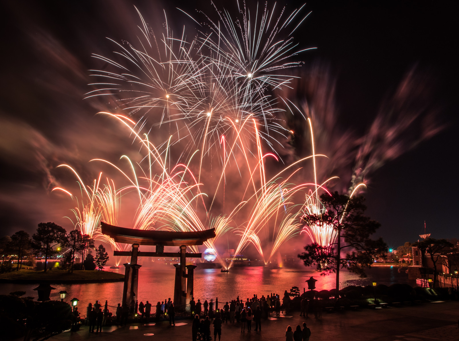 Wallpaper : longexposure, warna, malam, Epcot, PENTAX, kembang api ...