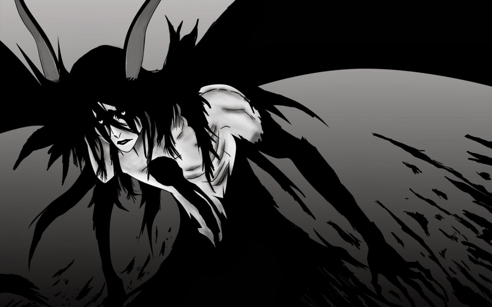Wallpaper : drawing, illustration, anime, demon, Bleach, Ulquiorra ...