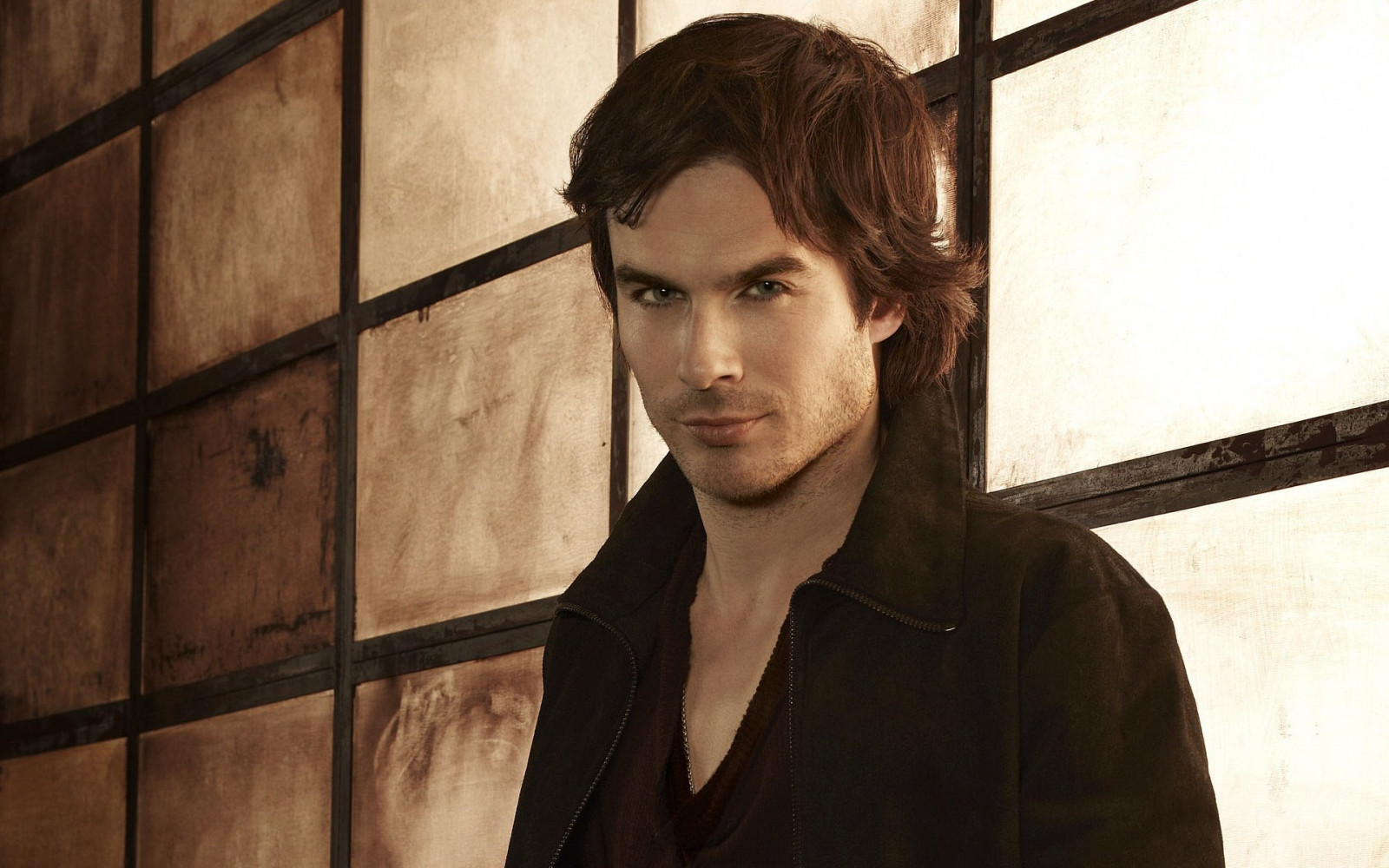 Wallpaper : Ian Somerhalder, celebrity, actor, beard, brunette, eyes ...