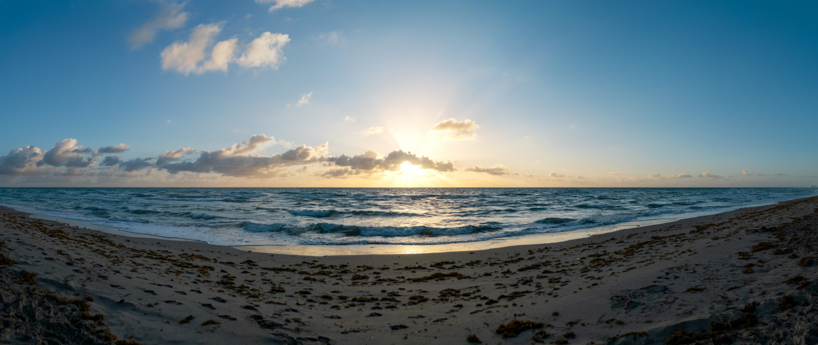 Wallpaper : Florida, beach, sea, atlantic ocean, sunrise, sky, horizon ...