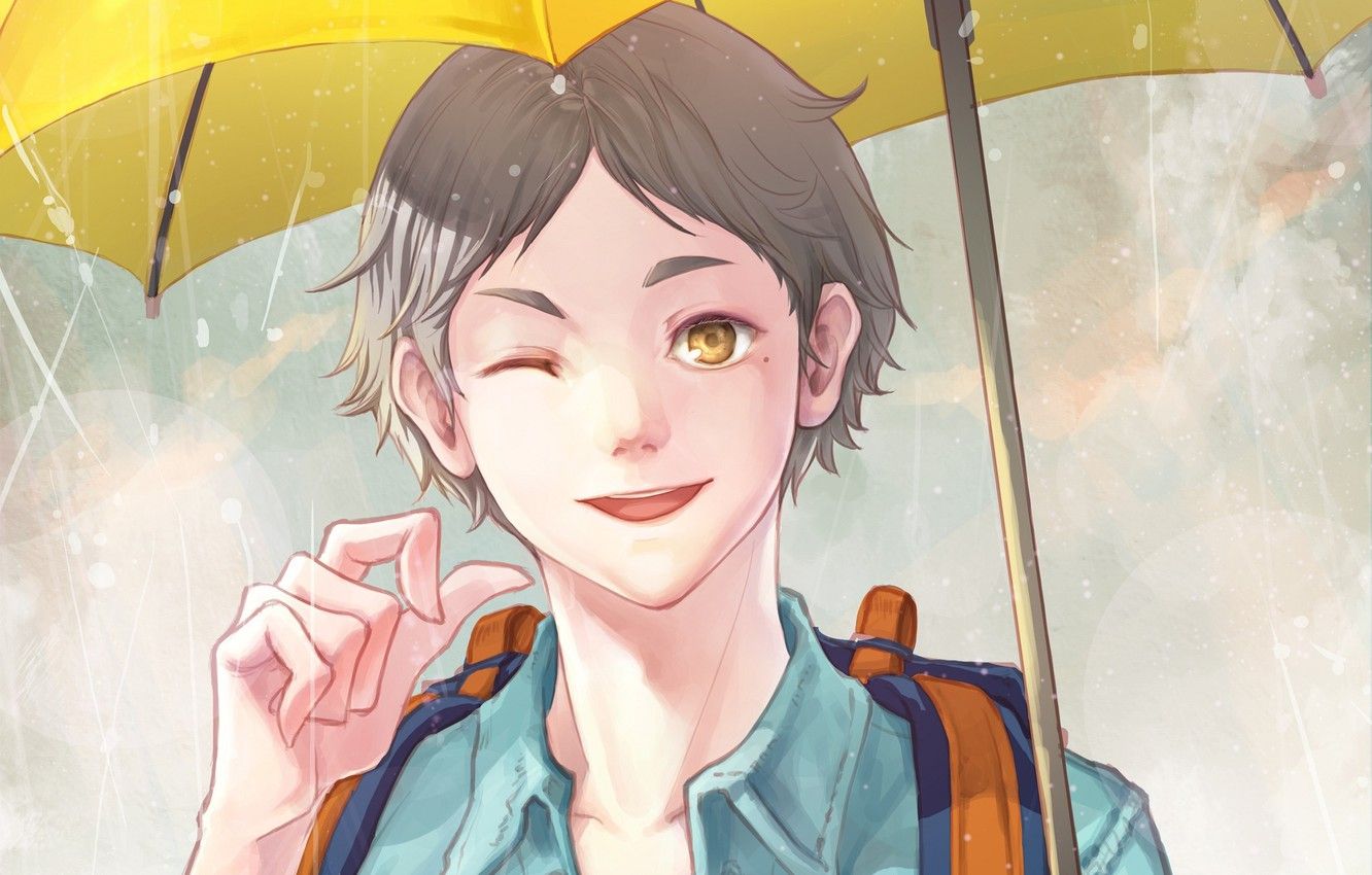 Wallpaper : Koushi Sugawara, Haikyuu, anime boys, grey hair 1332x850 ...