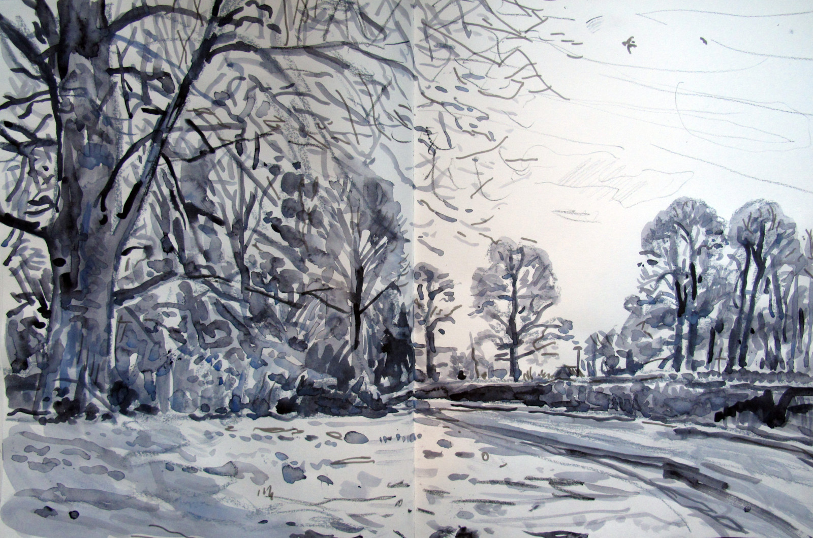 Baggrunde : landskab, tegning, maleri, natur, sne, kunstværk, is, frost ...