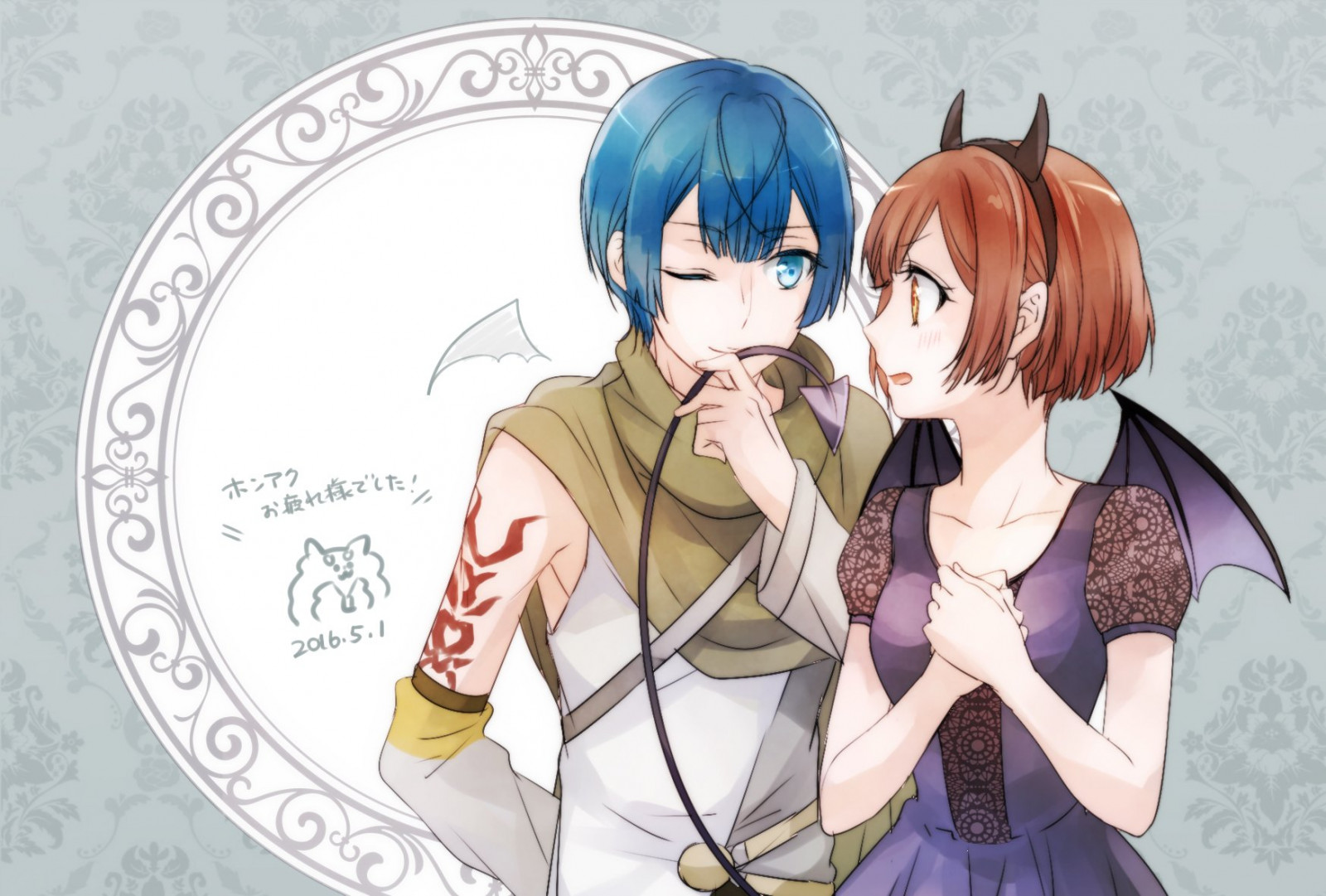 배경 화면 : 1748x1181 px, 댄스, 악마, Ritsuka, Roen, 다치바나, 와 1748x1181 ...