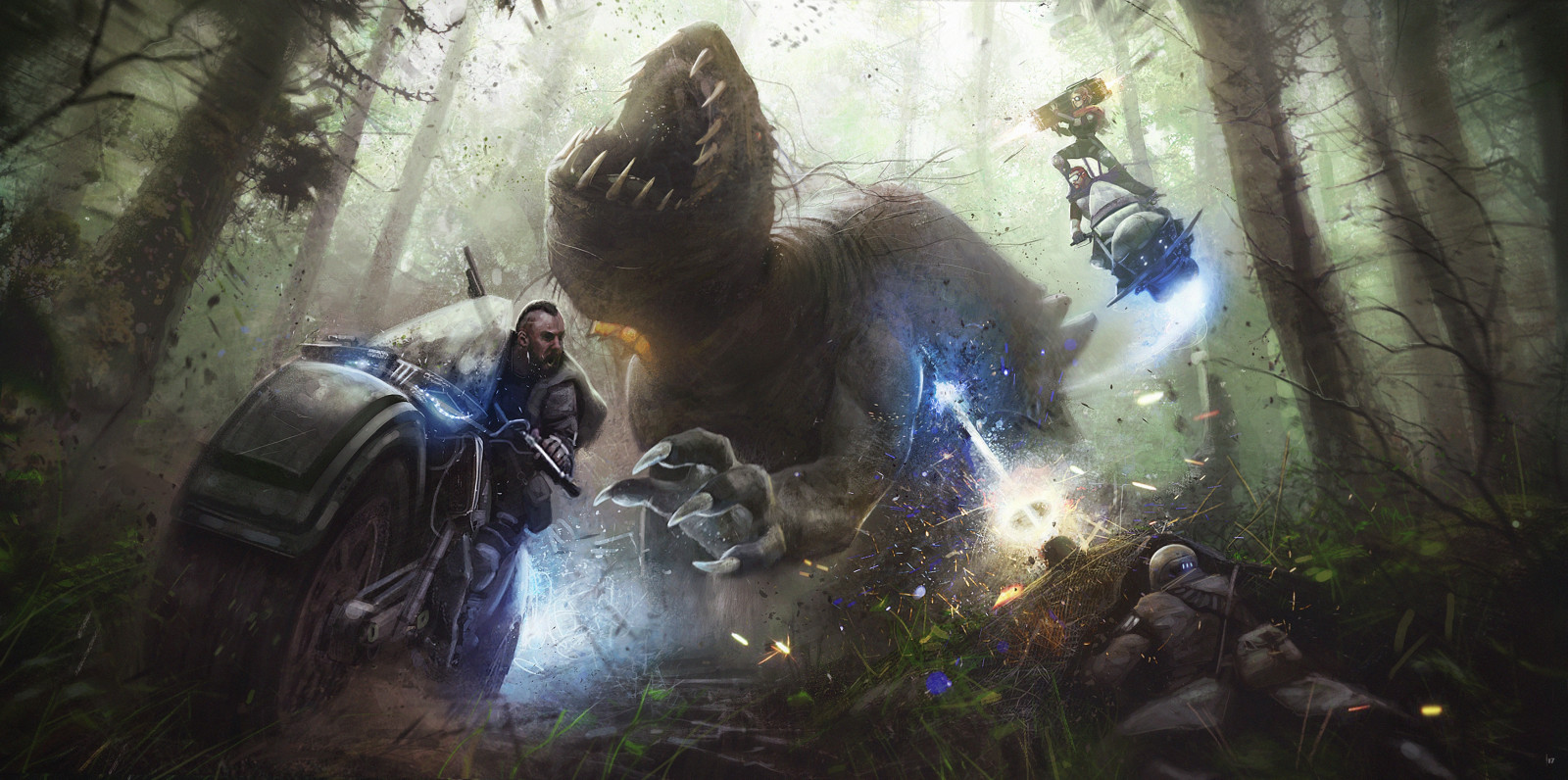 Wallpaper : fantasy art, artwork, dinosaurs, Tyrannosaurus rex ...