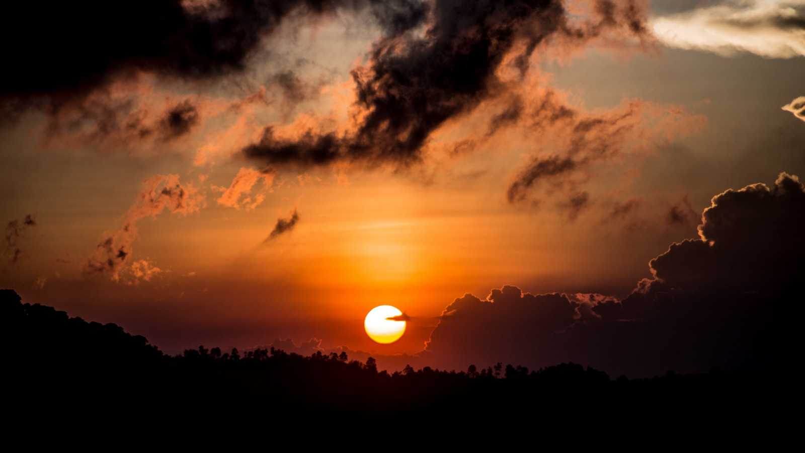 Imagini de fundal : Soare, apus de soare, negru, cer 3840x2160 ...