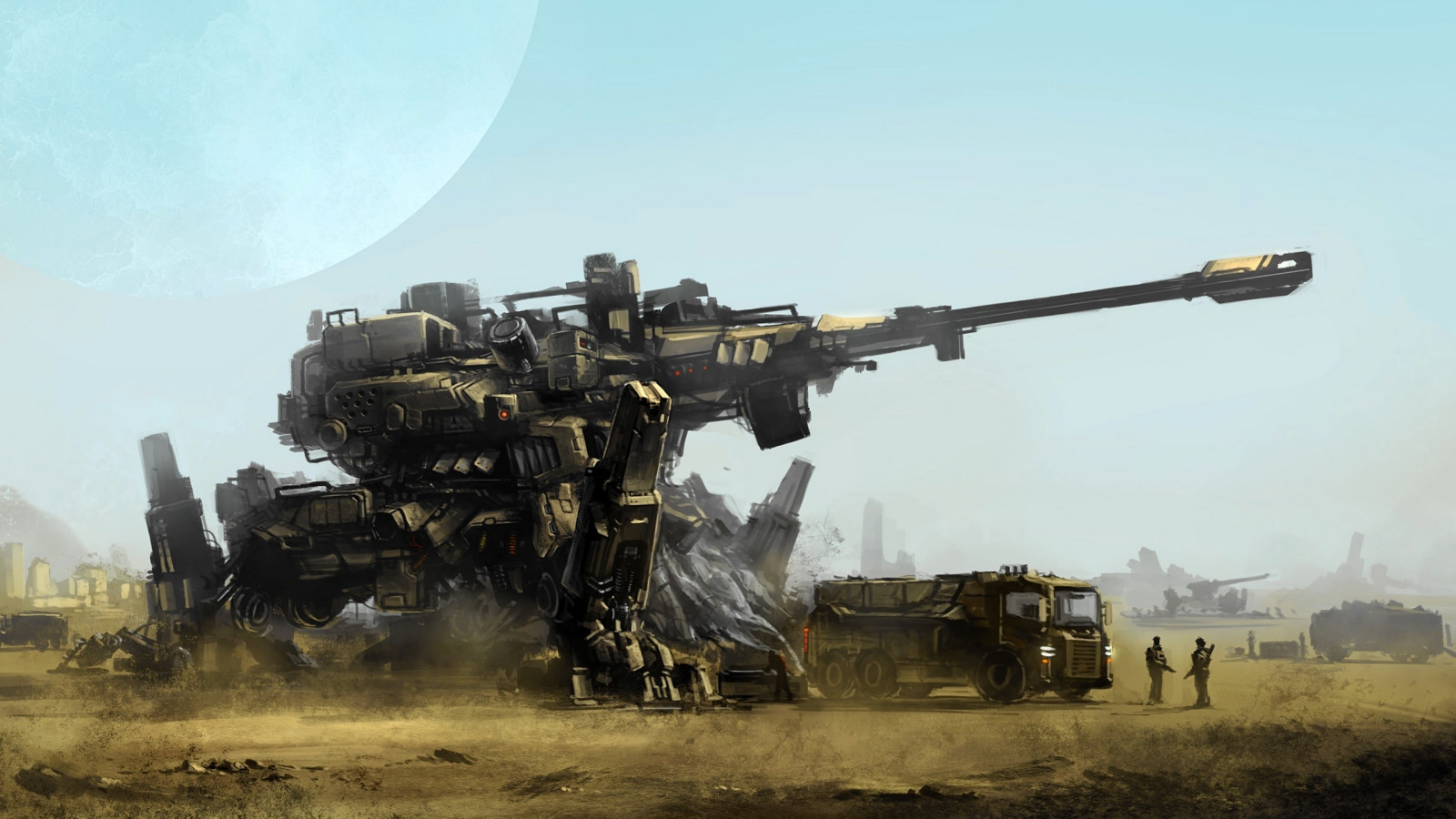 Wallpaper : weapon, tank, science fiction, mech, military, army ...