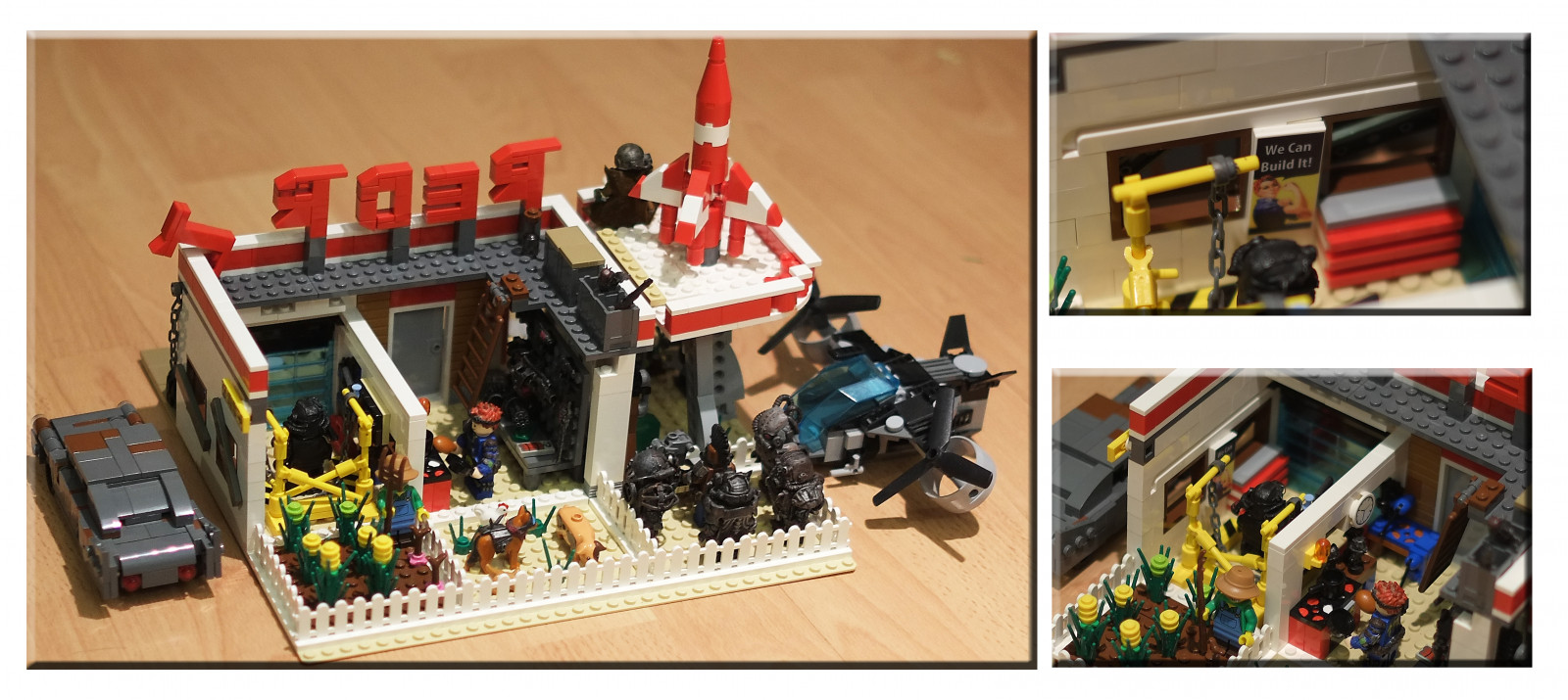 Wallpaper : red, station, power, LEGO, Garage, 4, apocalypse, billboard ...