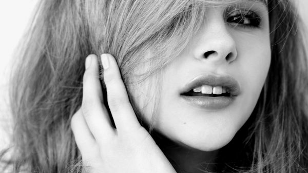 Wallpaper Face Women Model Blonde Long Hair Closed Eyes